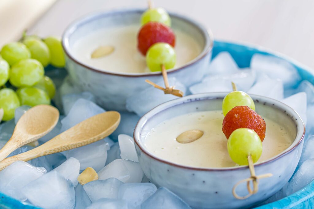 "Ajo Blanco", a fresh Spanish almond and garlic soup - Secretos Del Sur