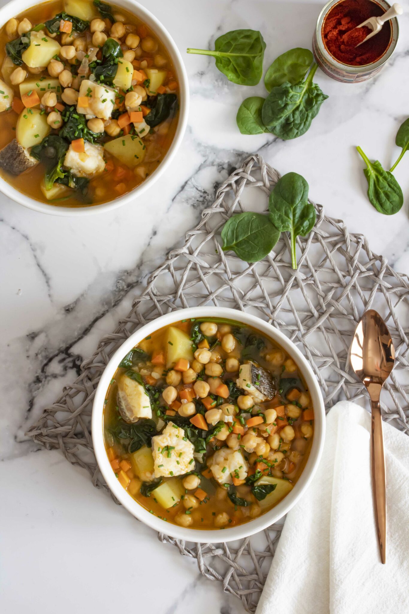 "Guiso de Cuaresma", a stew of chickpea and cod - Secretos Del Sur